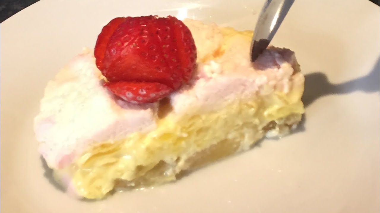 How make a pineappel dessert in 5 min/Como hacer un postre de piña en 5 ...