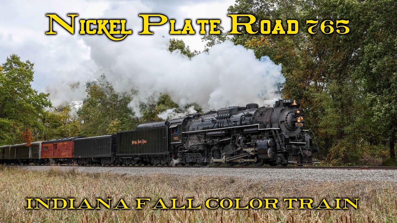 NKP 765 Indiana Fall Color Steam Train 10/7-8/23 - YouTube