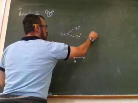 Angulo de 90° com compasso - YouTube