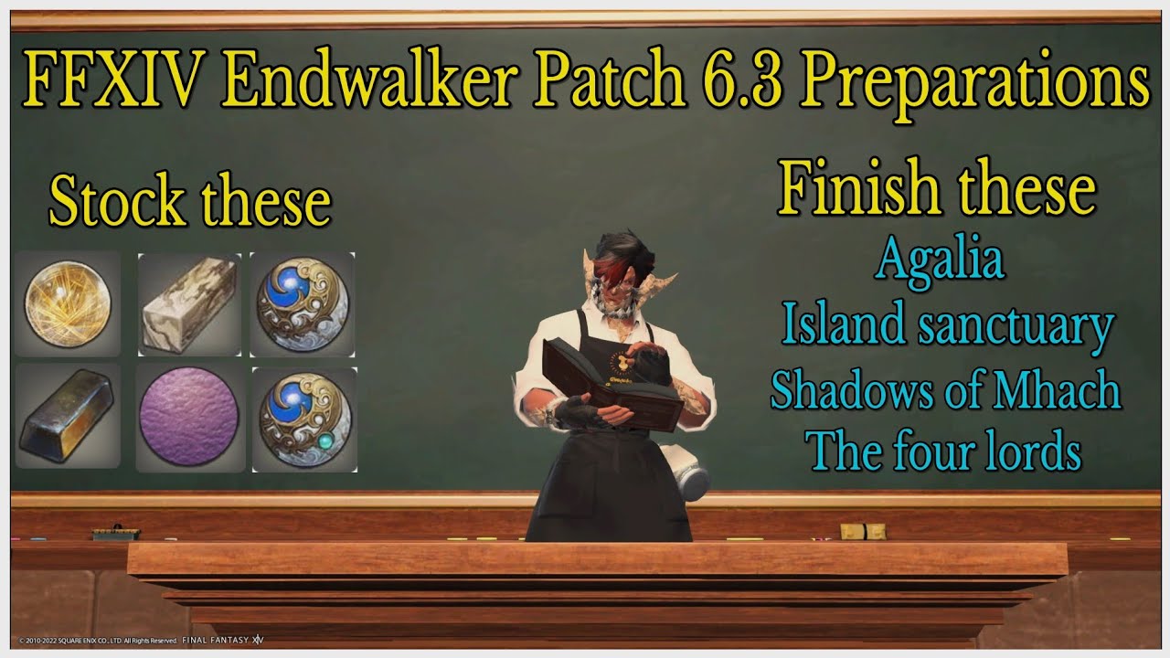 Final Fantasy XIV patch 6.3 General preparations - YouTube