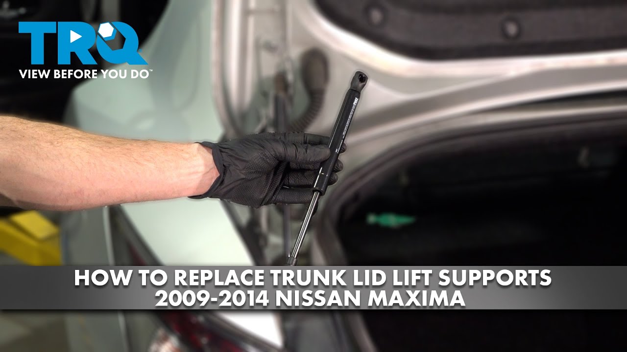 How to Replace Trunk Lid Lift Supports 2009-2014 Nissan Maxima - YouTube