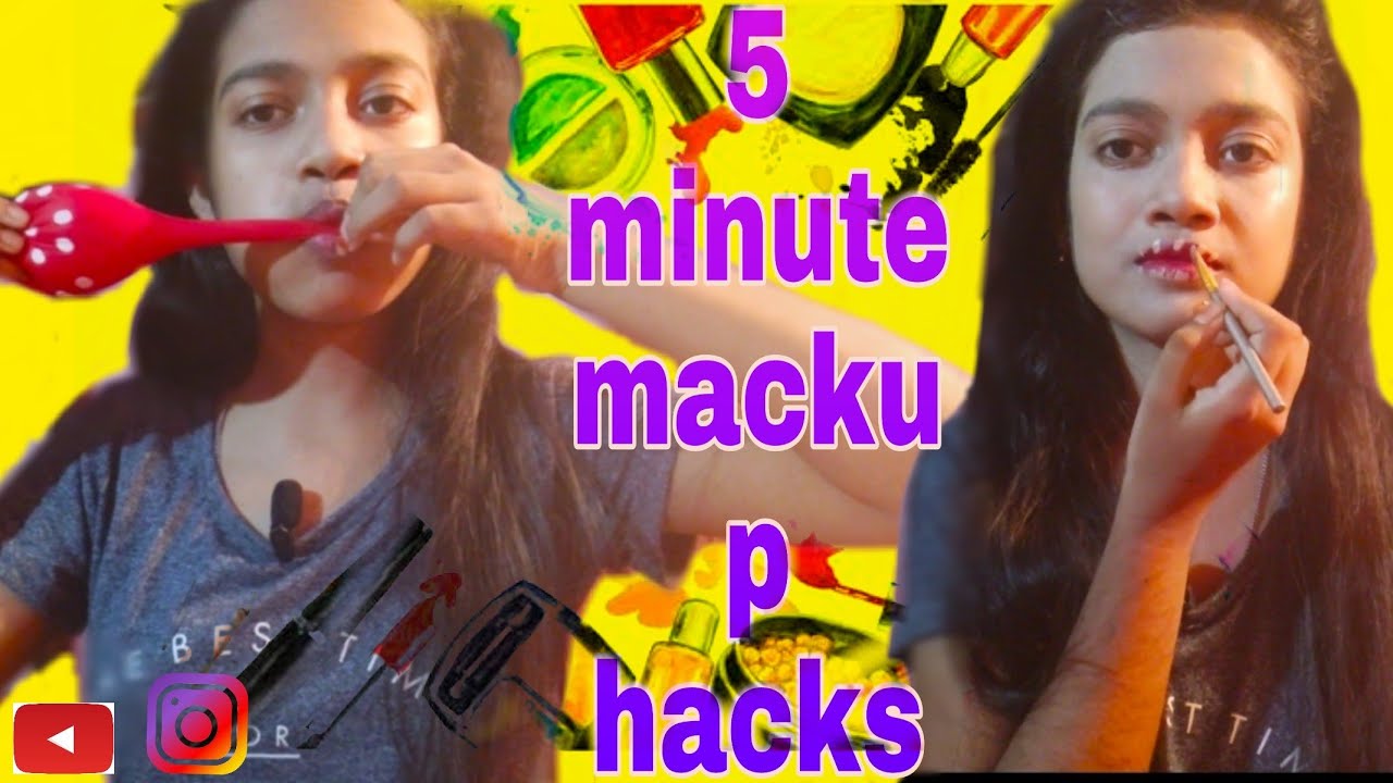 5 Minute Makeup Hacks Youtube