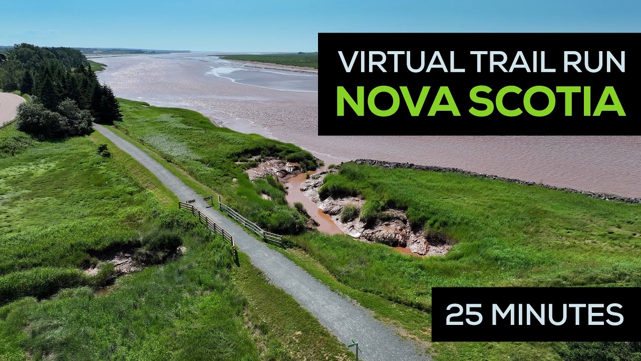 Nova Scotia - Cobequid Traill Run - BEAUTIFUL Ambient Virtual Run in ...