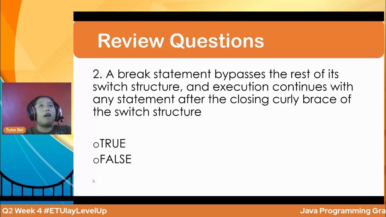 Java Programming Grade 12 - Friday Q2 Week 4 #ETUlayLevelUp #Quarter2 - YouTube