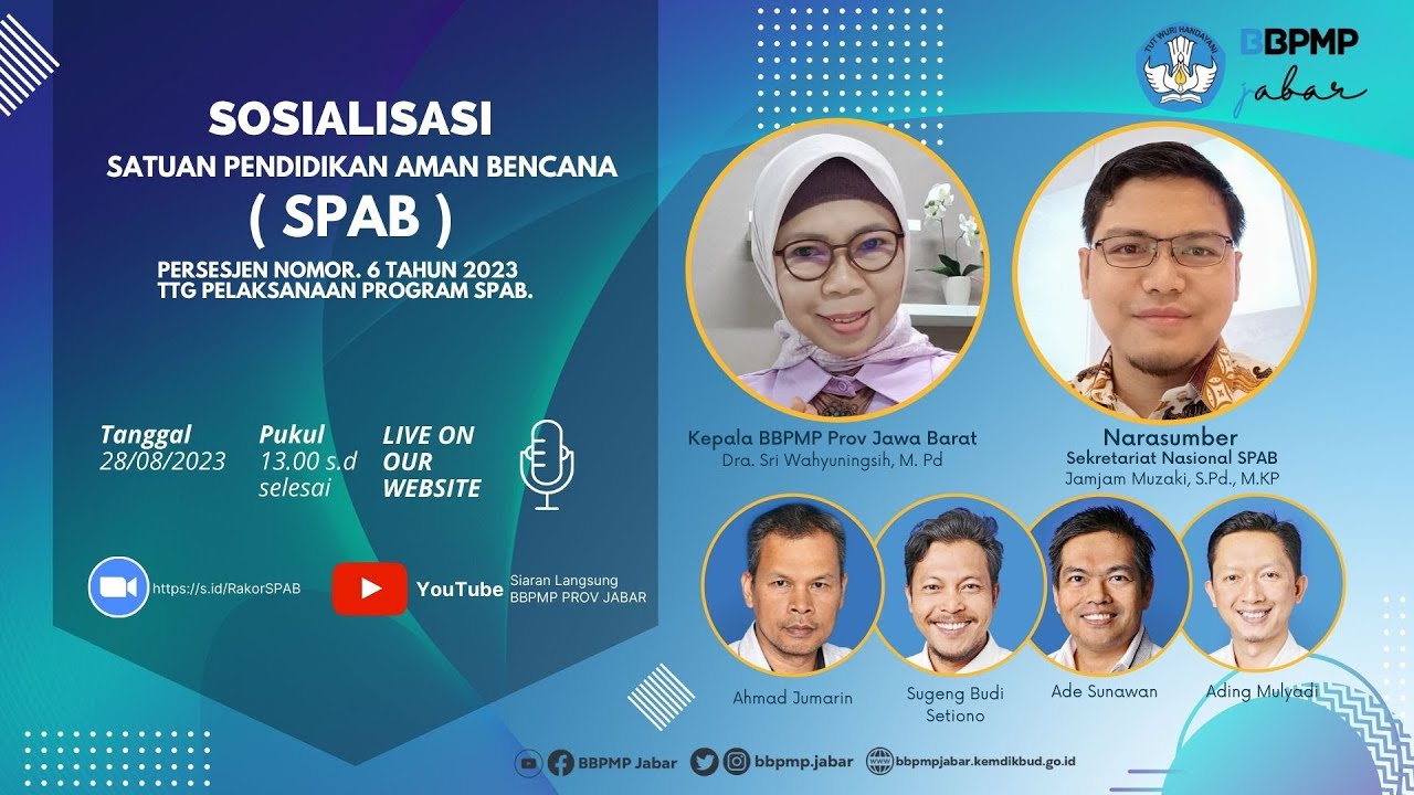Sosialisasi Satuan Pendidikan Aman Bencana (SPAB) - YouTube