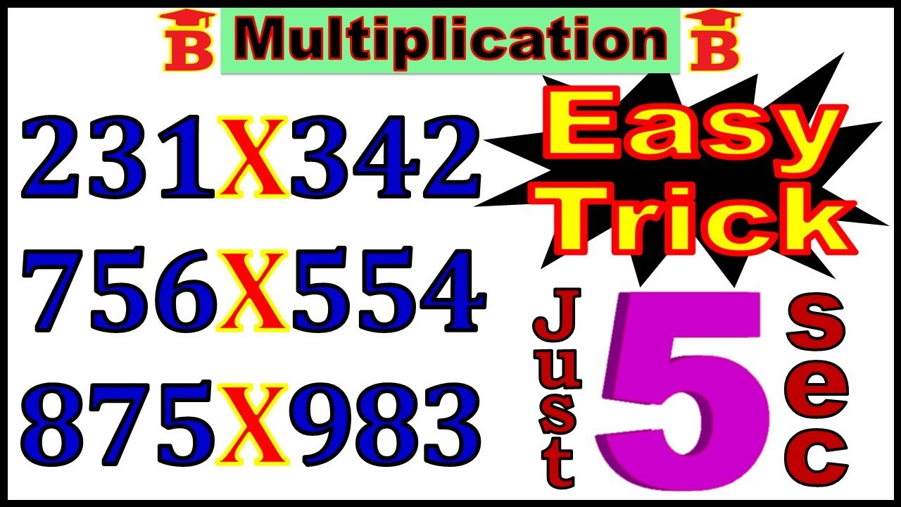Box Multiplication of any 3 digits (Easy Trick) - YouTube