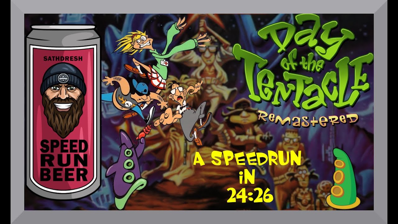 Day of the Tentacle Remastered completed in 24:26 - YouTube