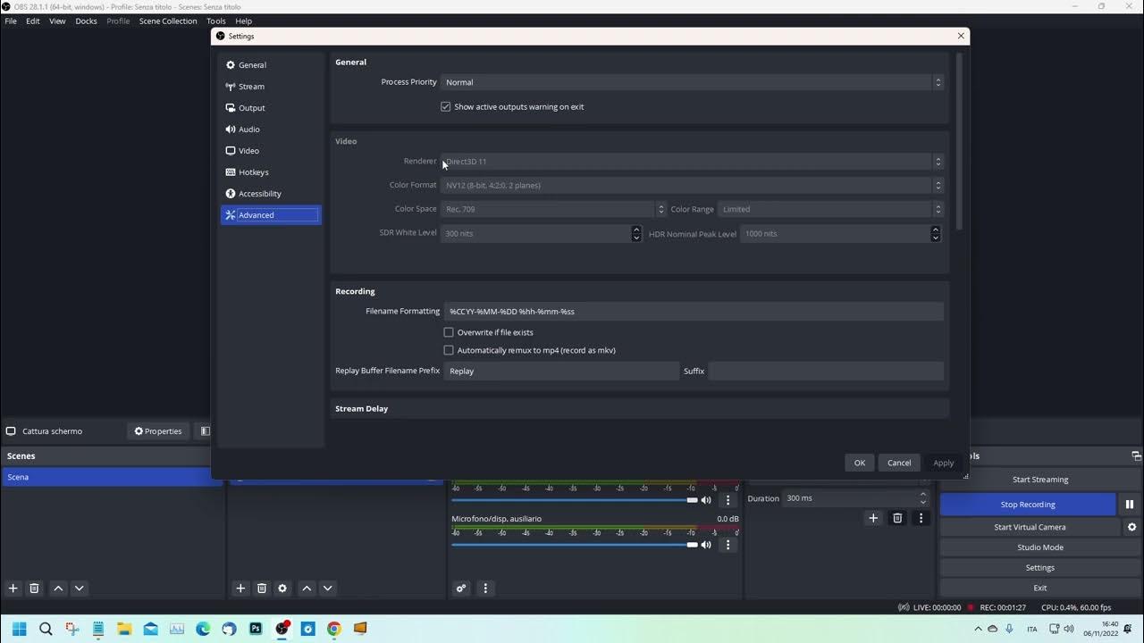 OBS Studio - My setting for better youtube videos - Encoder Bitrate ...