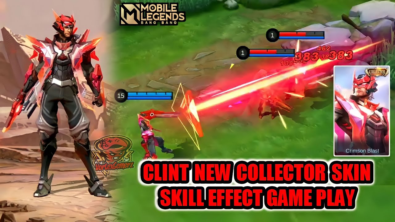 Clint New Collector Skin Skill Effect Game Play | Clint Mobile Legends ...