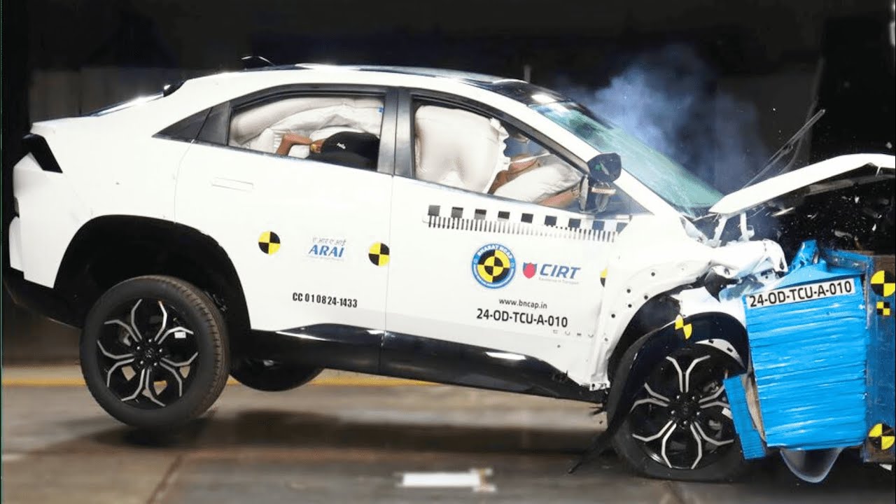 Tata Curve Crash Test By Bharath NCAP - YouTube