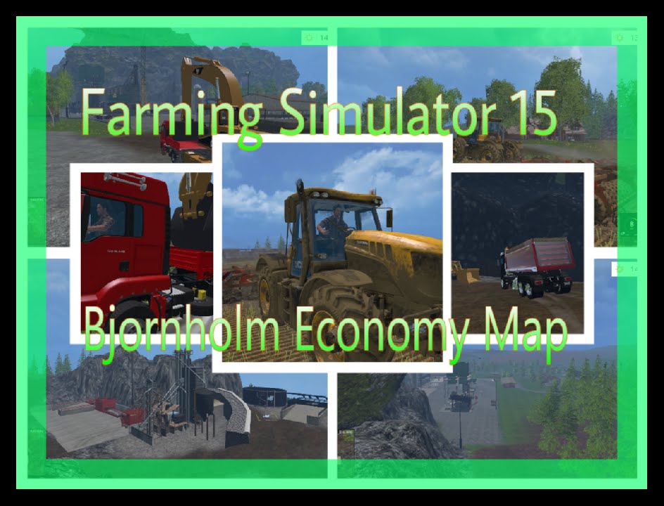 Bjornholm Mining and construction economy map for FS15 part 14 "GOLD ...