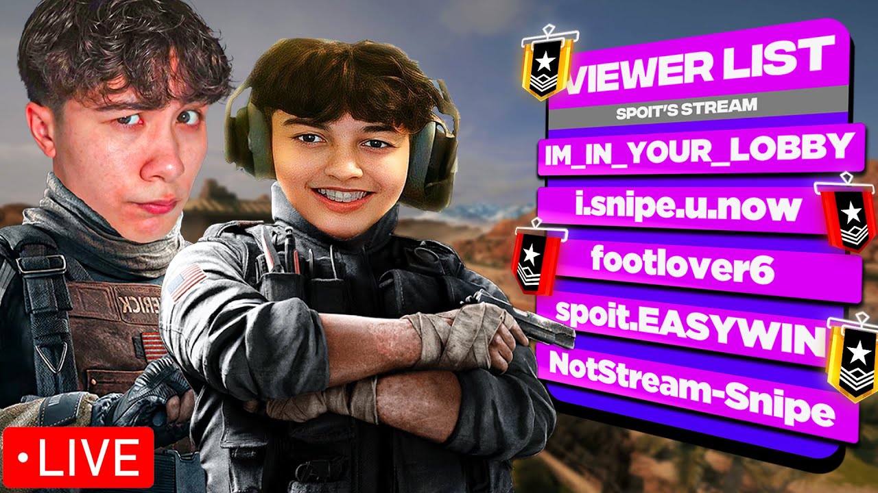 Spoit & Stompn Get STREAMSNIPED By Coppers AND Bronzes (Rainbow Six ...