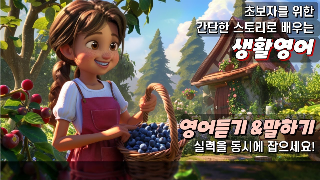 생활영어 블루베리 농장에서의 하루 초보자를 위한 간단한 이야기로 배우는 기초생활영어 영어듣기와 말하기를 동시에 잡는