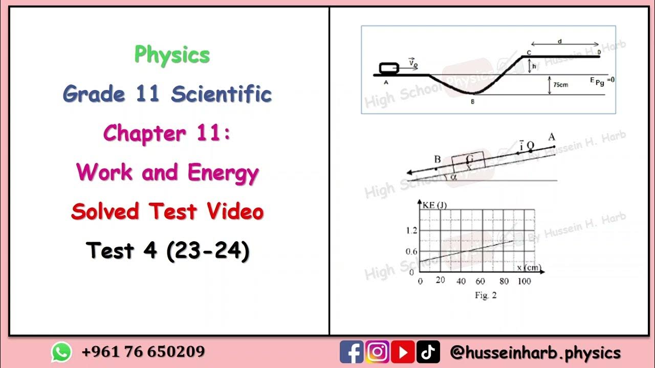 Very Important Physics Test | Grade 11 Sc | Chapter 11 (May 2024) - YouTube