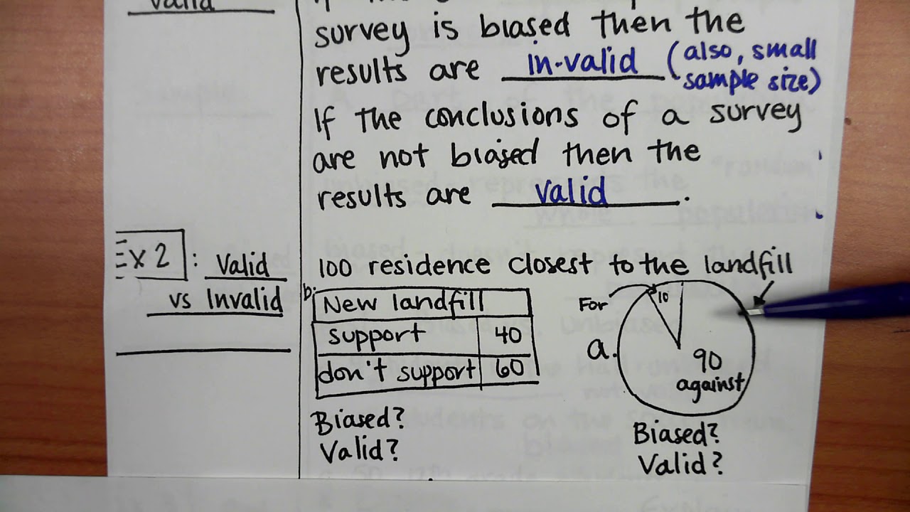 7th Grade 8.1b Samples and Populations - YouTube