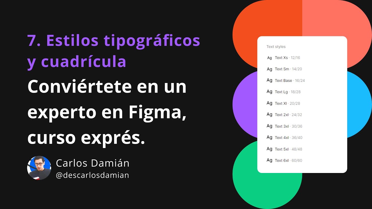 🖍️Tutorial #7 Estilos tipográficos y cuadrícula | Curso Figma desde ...