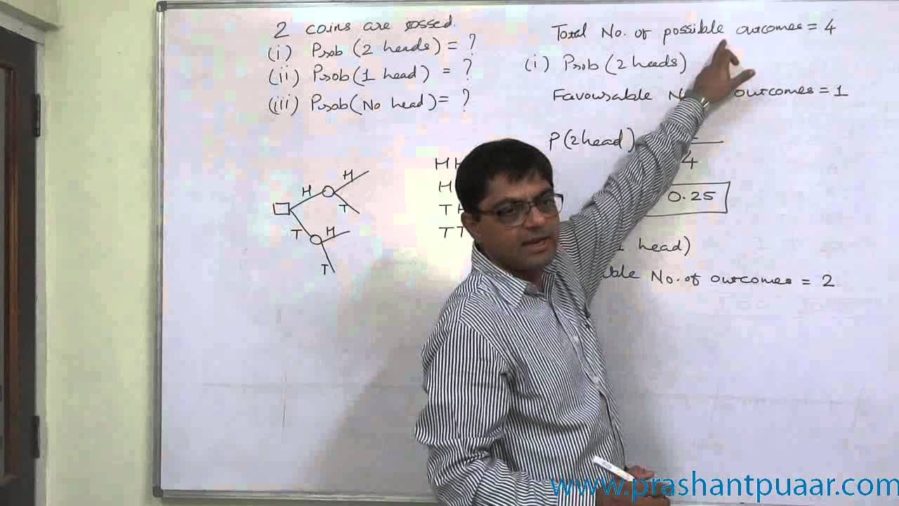 Probability - 2 - Two Coins are tossed... - YouTube
