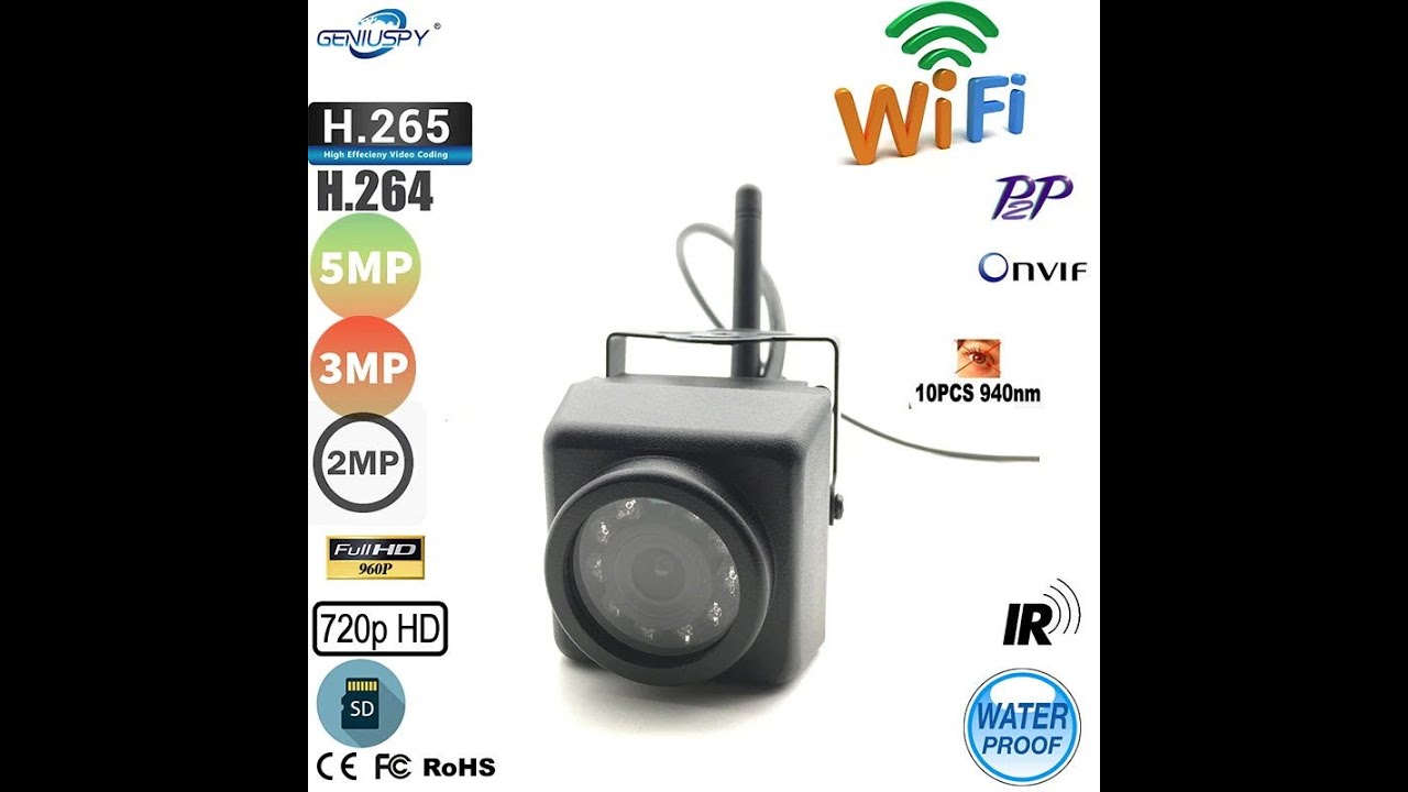 how to insert tf card camhi mini ir wifi waterproof ip camera - YouTube