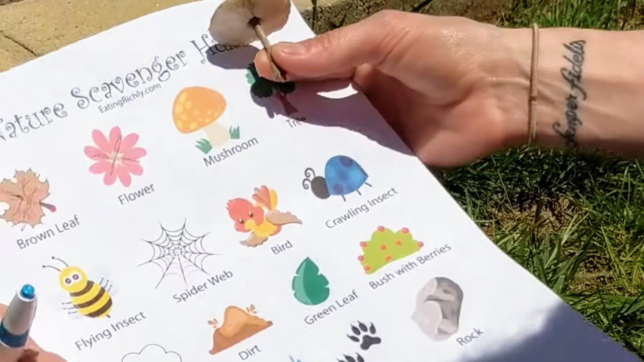Garden and Nature Theme Scavenger Hunt | Scavenger Hunt for ...