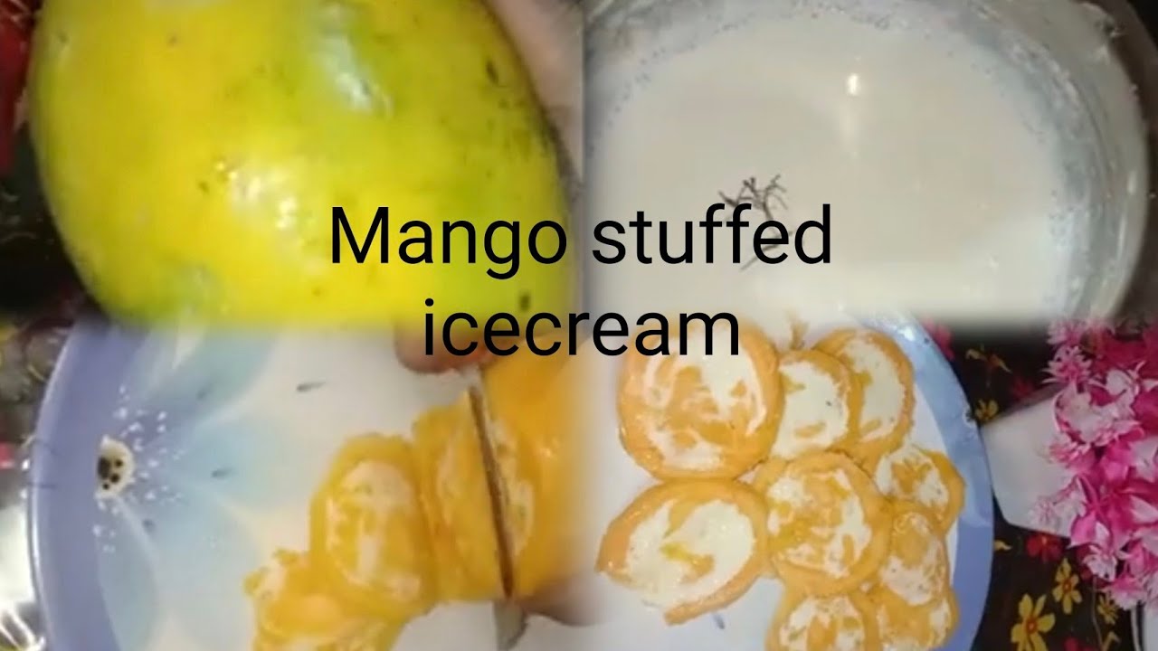 Mango stuffed icecream recipe.#mangoicecream #summerrecipes # ...