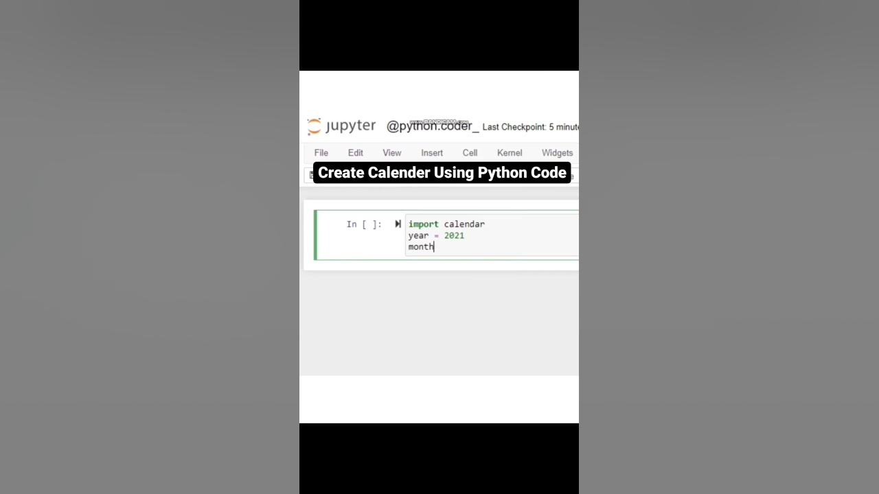 Design Calendar Using Python Programming Trendingshorts Pythonprogramming Pythonprojects