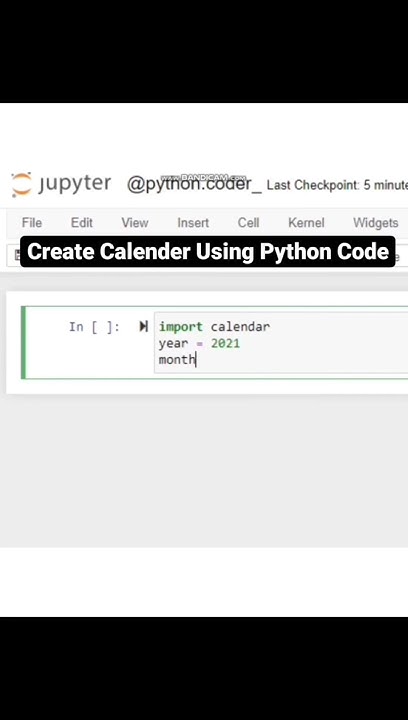 Design Calendar Using Python Programming Trendingshorts Pythonprogramming Pythonprojects