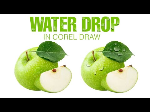 How to make water drop in coreldraw | water effect #graphicdesigning # ...