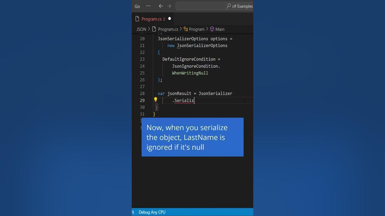 C Tip Easily Ignore Null Properties In Json Youtube 9358
