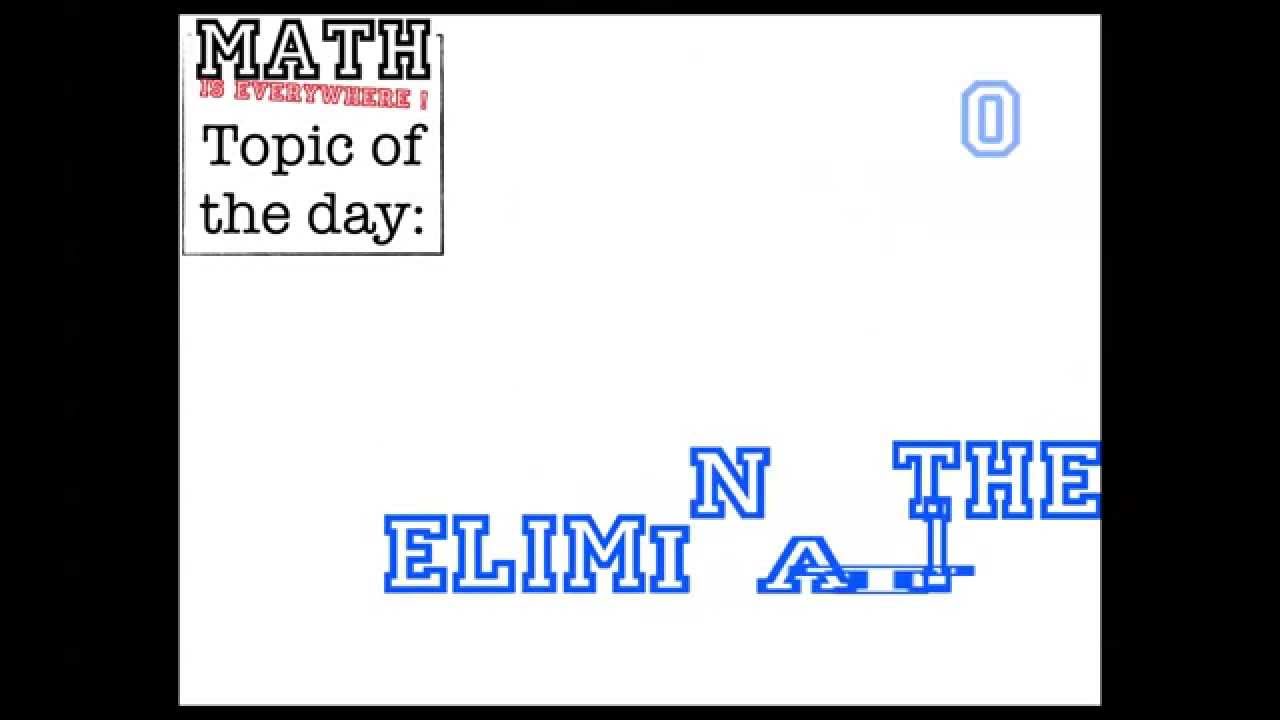 The Elimination Method YouTube The Elimination Method YouTube