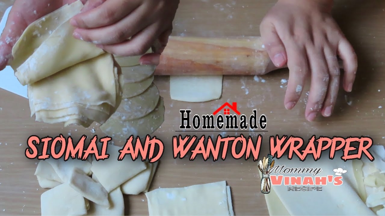 SIOMAI AND WANTON WRAPPER|HOW TO MAKE SIOMAI WRAPPER|HOMEMADE SIOMAI ...
