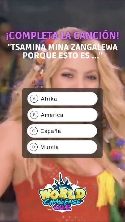 Waka Waka: Completa la canción Shakira - YouTube