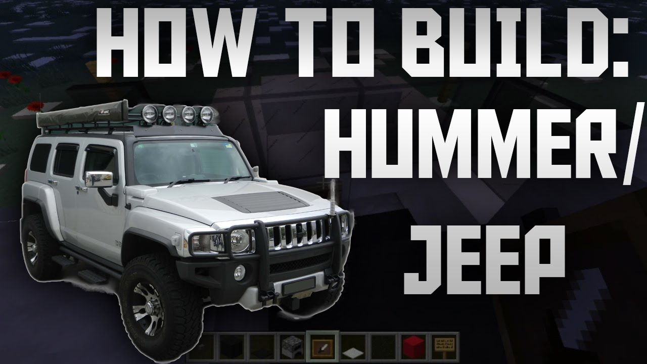 Minecraft - How to Build: Hummer/Humvee - YouTube