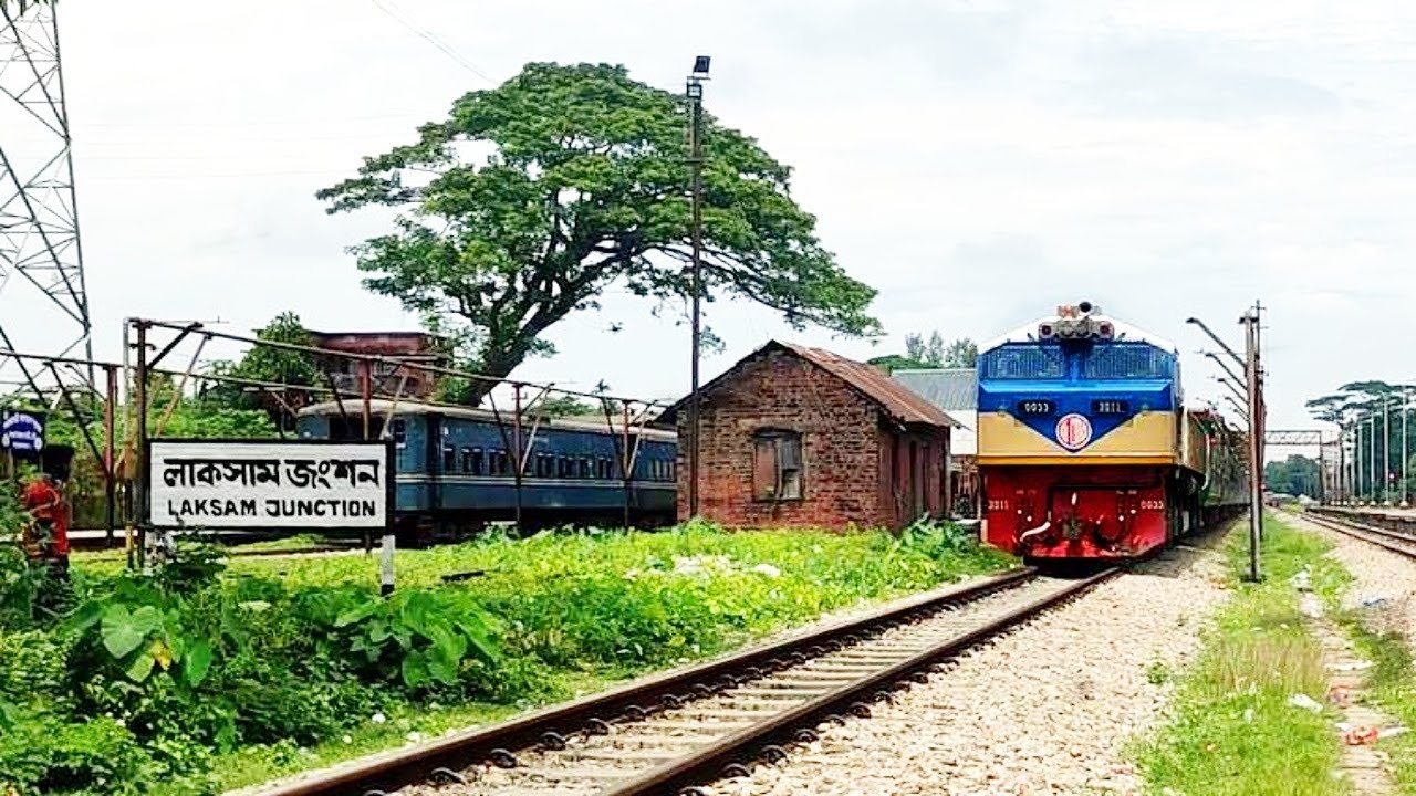 New Mohanagar Provati Passing Laksham Junction | Bd Beautiful Train ...