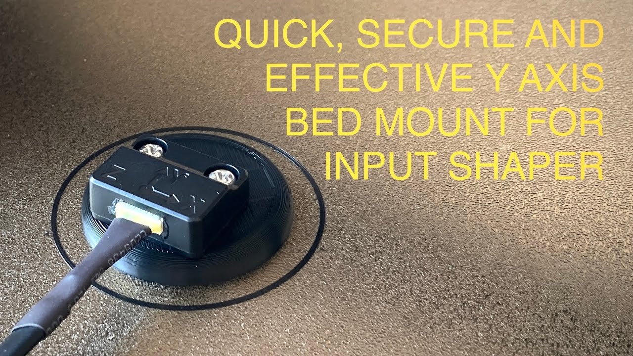 Super simple accelerometer bed mount for Klipper - YouTube