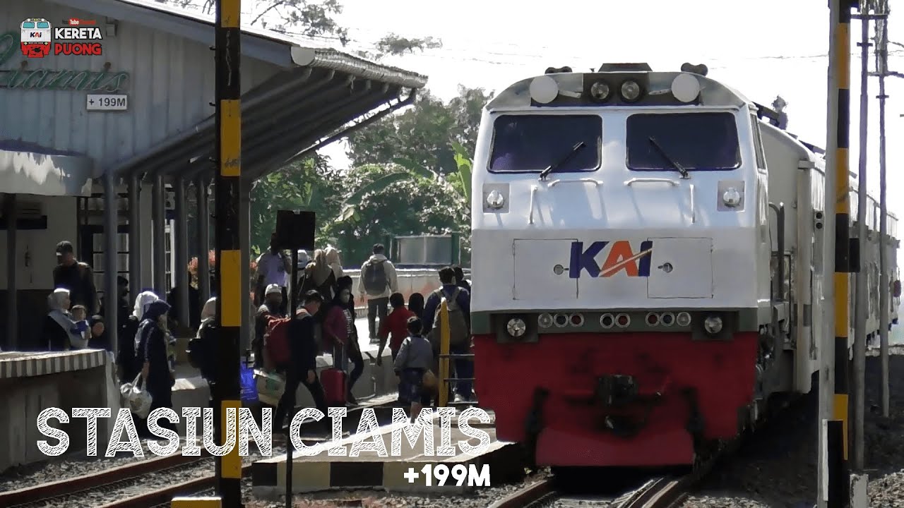 KERETA API FAVORIT MASYARAKAT CIAMIS UNTUK PERJALANAN KE IBU KOTA - YouTube