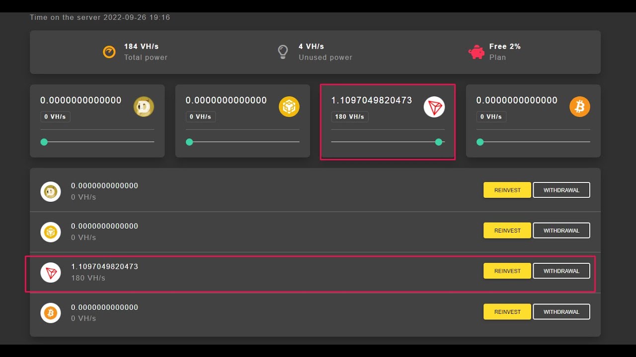 Cryptoff is a high-quality solution for cloud mining Episode 2 || Cryptoff September 2022 - YouTube