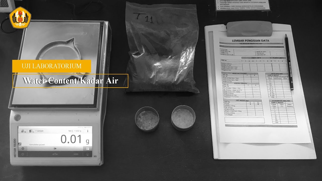 Uji Laboratorium - Water Content - YouTube