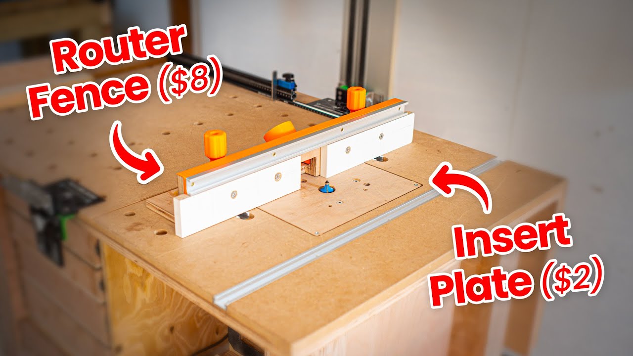 Building a SUPER CHEAP router fence and insert plate - YouTube