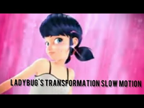 Ladybug's transformation slow motion - YouTube