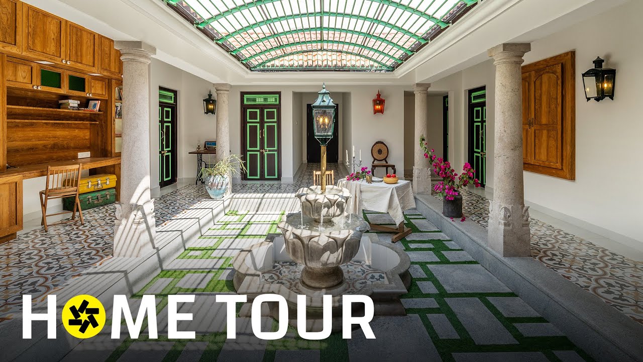 A Chettinad Inspired House with A Colonial Twist (Home Tour). - YouTube
