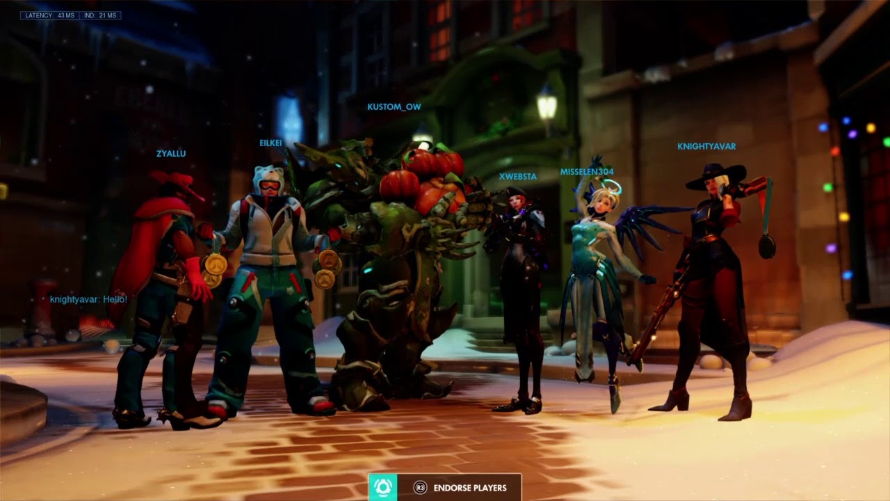 Playing during the Christmas event as Snow Angel Mercy | Ow game - YouTube