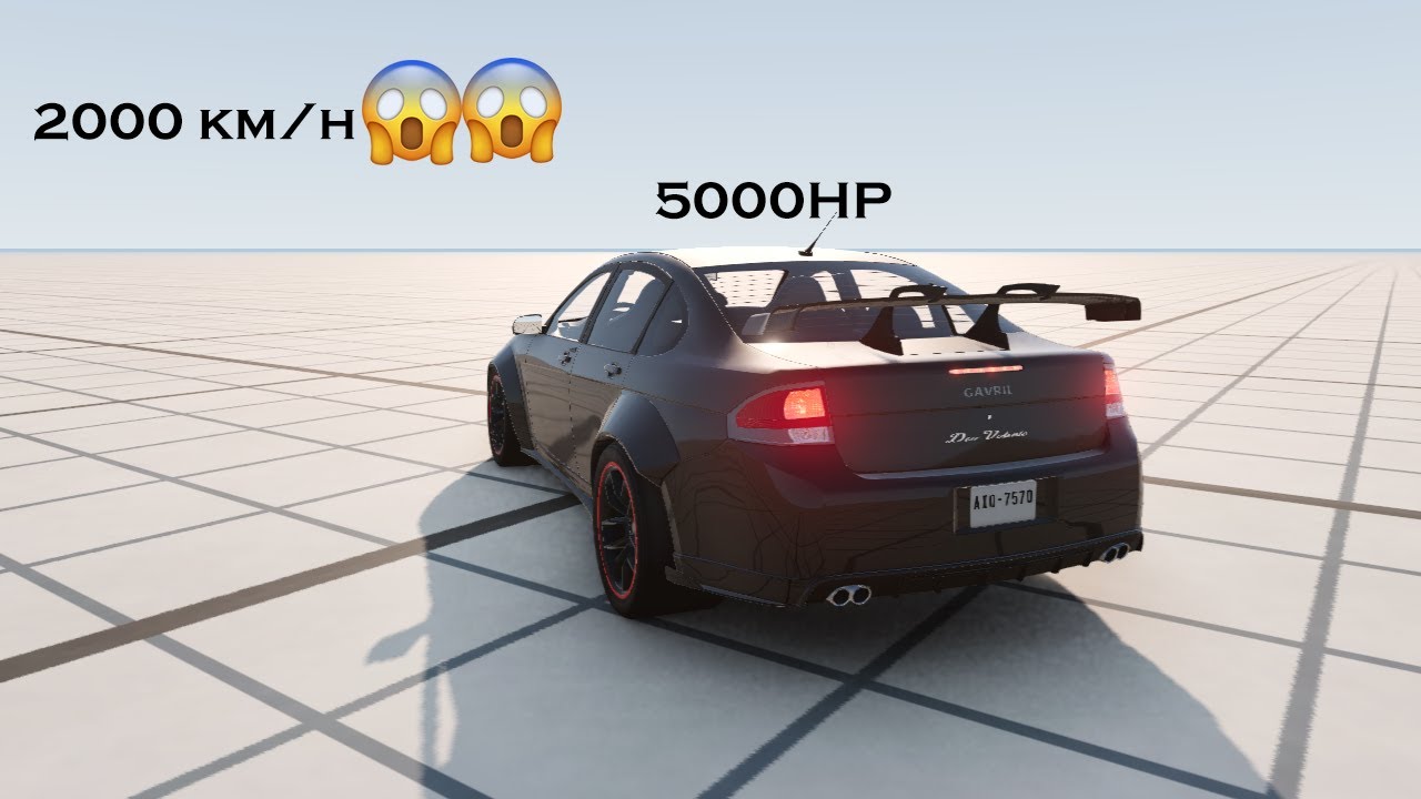 WORLD'S FASTEST CAR! | 5000 HP in BeamNG.drive | Crazy Speed & Power ...