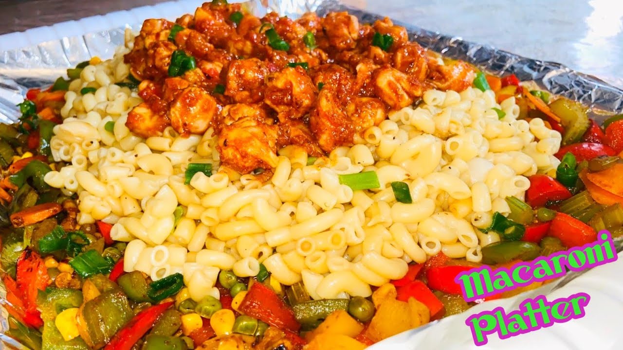 Macaroni Platter Recipe | How To Cook Macaroni | Macaroni Pasta Platter ...