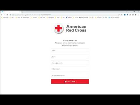 Accessing online coursework for American Red Cross blended learning ...