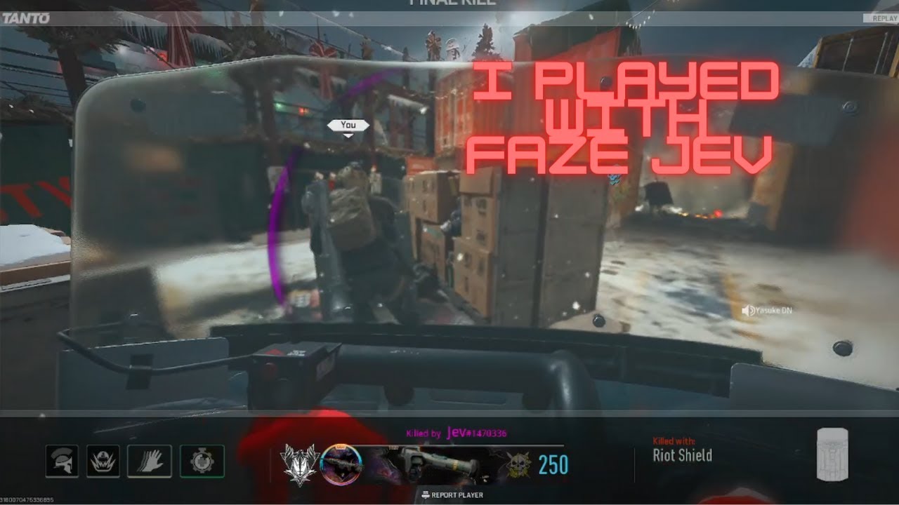 I played with FaZe Jev and we got riot shield kills in Modern Warfare ...