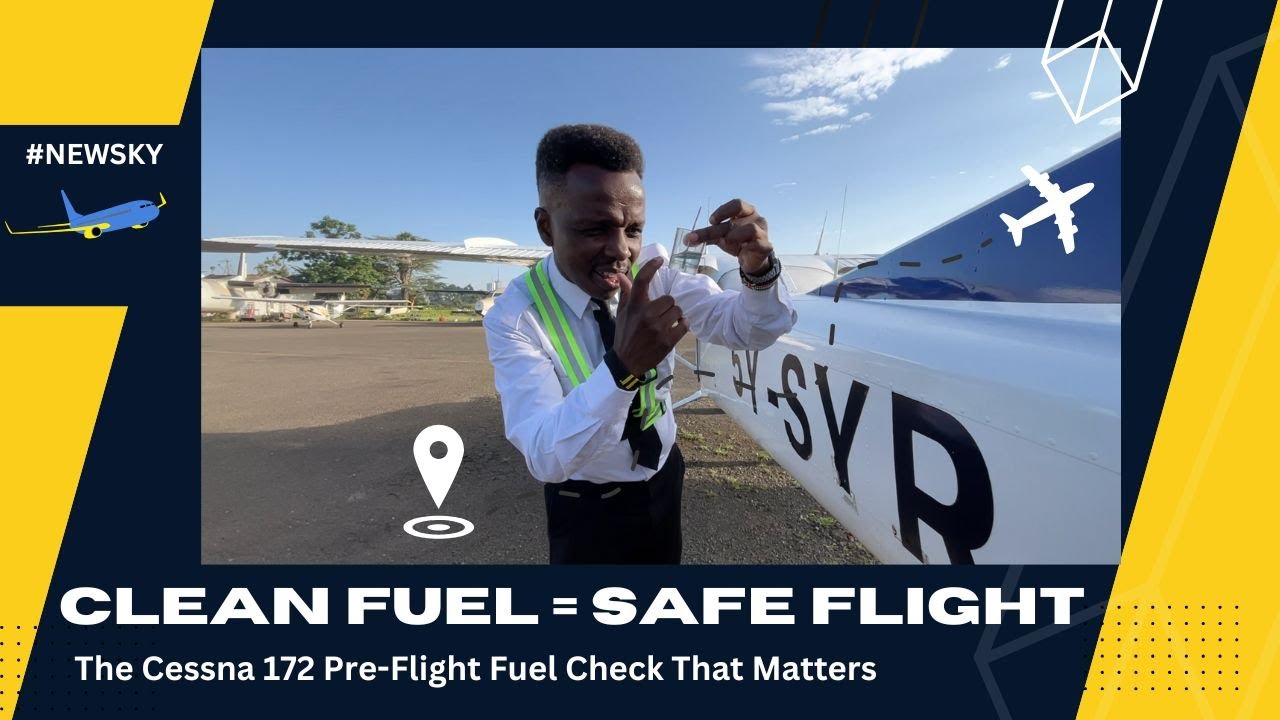 Why Pilots Strain Fuel Before Every Flight | Cessna 172 Pre-Flight ...