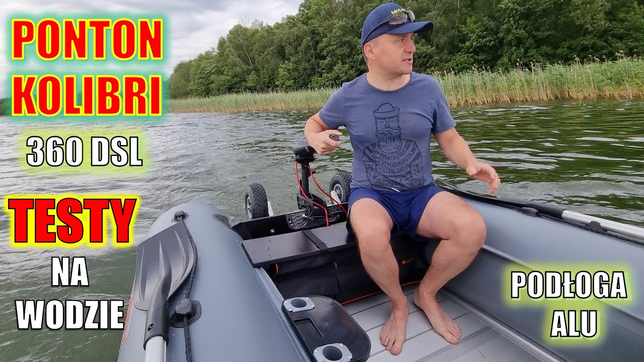 Ponton KOLIBRI KM-360 DSL ALU FLOOR. Cz. 3. Testy na wodzie. - YouTube