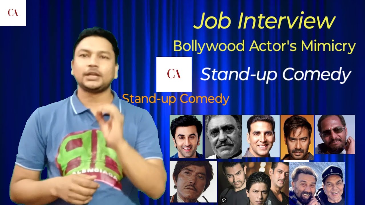 Job Interview Bollywood Actor's Mimicry - YouTube
