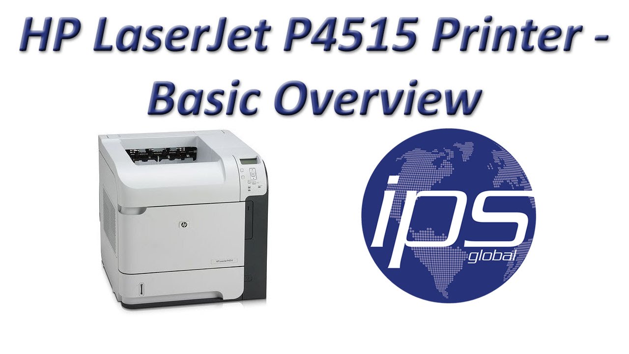 HP P4515 - Overview - YouTube