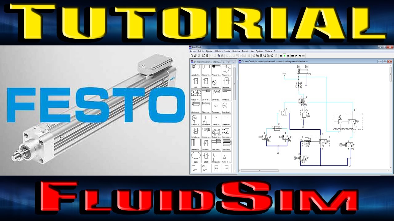 Tutorial--FluidSim (Tambor para soldar láminas.) - YouTube